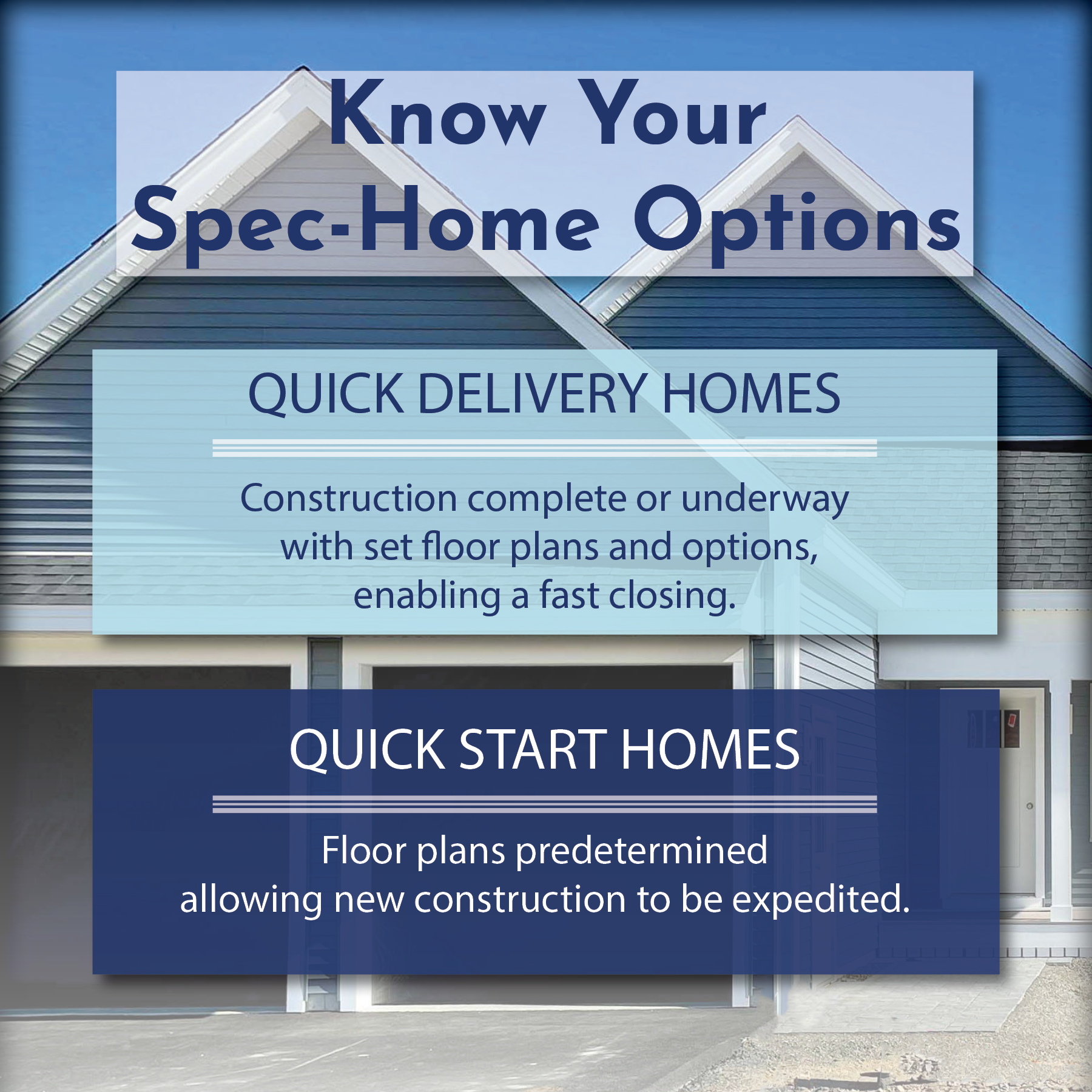 Quick Start and Quick Delivery Homes - The Gove Group Real Estate, LLC